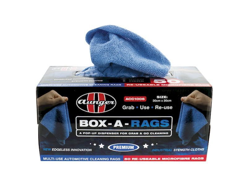 BOX A RAGS MICROFIBER CLOTHS 50 PCE REUSABLE RAGS – 4X4 Superstore