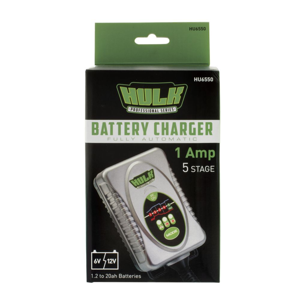 AUTOMATIC SWITCHMODE BATTERY CHARGER - 1A 6/12V 5 STAGE – 4X4 Superstore